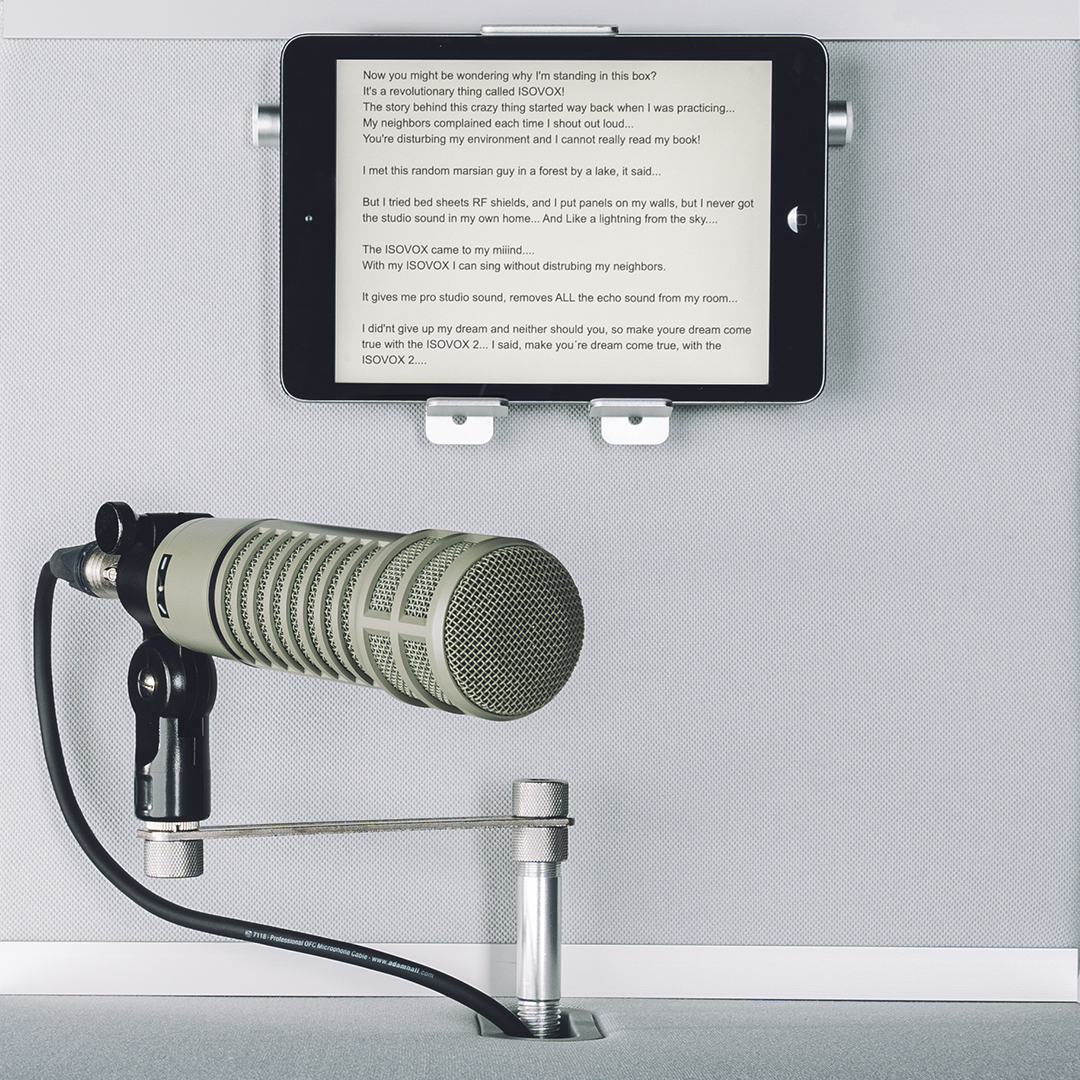 Horizontal Mic Mount - for Isovox Mobile Vocal Booth | Isovox | RAD ...